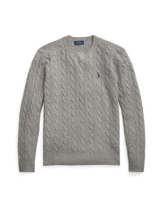 Ralph Lauren CABLE-KNIT WOOL-CASHMERE SWEATER