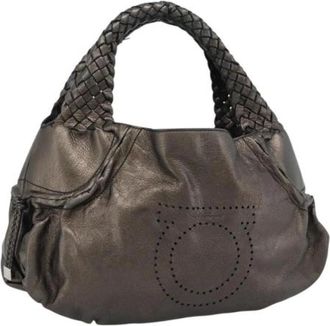 Ferragamo Sac &agrave; main Pre-owned - Femme - Pre-owned - Gris - Taille: ONE Size