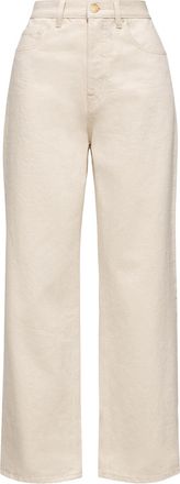 Moncler Moncler Cropped Jeans, Women, White, Size: 38