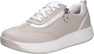 Joya Laura Light Grey, Chaussures de sport pour femme en cuir et daim, gris clair, Beige clair, 35 2/3 EU