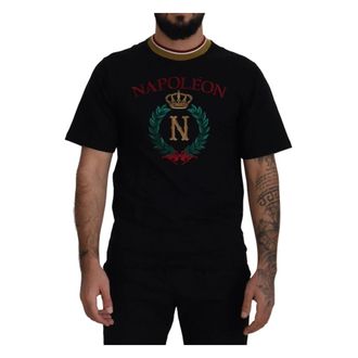 Dolce & Gabbana Kurz&auml;rmeliges T-Shirt - - Tops - Herren - Schwarzk - XS