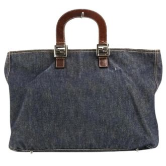 Fendi Sac cabas vintage Pre-owned - Femme - Pre-owned - Bleu - Taille: ONE Size
