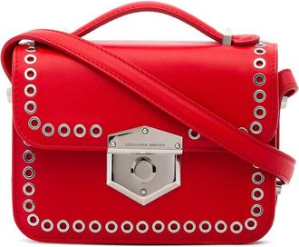 Alexander McQueen Mini Umh&auml;ngetasche mit &Ouml;sen - Rot