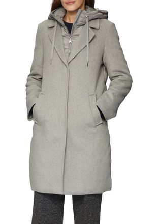 s.Oliver Mantel im Materialmix mit herausnehmbarem Einsatz