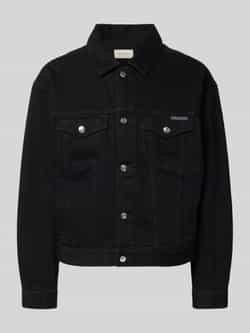 Calvin Klein Jeans Jeansjacke mit Brusttaschen und Label-Detail