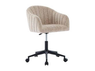 Vente-Unique Bürostuhl - Stoff - Beige - Höhenverstellbar - TOSILI