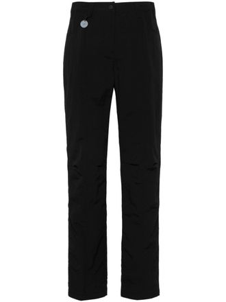 Emporio Armani Schmale Hose mit Knitteroptik - Blau