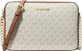 Michael Kors Femme, Sacs, Blanc, Taille: ONE Size Jet Set Item Large EW Crossbody