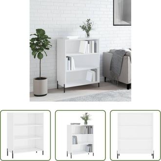 vidaXL Wei&szlig; - Regalschrank Wei&szlig; 69,5x32,5x90 cm Holzwerkstoff