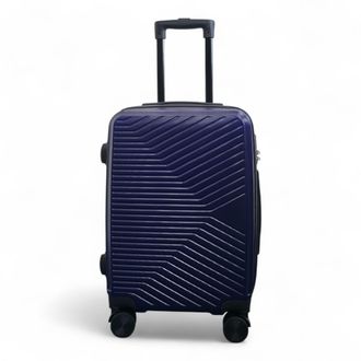Infinity Leather Hartschalenkoffer, Naby Blue, Kabine, 48 x 37 x 20 cm, sicherer Gep&auml;ckkoffer, geeignet f&uuml;r Easyjet, Ryanair
