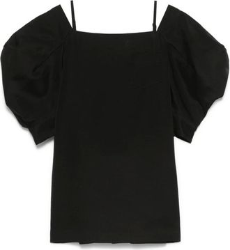 sacai Femme, Robes, Noir, Taille: 40 FR Robes Courtes