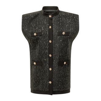 Actualee Gilet sans manches - Femme - Vestes - Noir - Taille: 40 FR