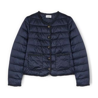 Motivi Leichte Daunenjacke mit Besatz - - Jackets - Damen - Blau - S