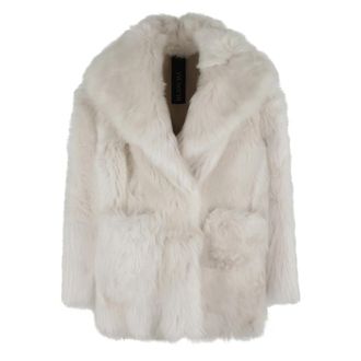 BLANCHA Tuscan Shearling Jacke - - Jackets - Damen - Wei&szlig; - XS