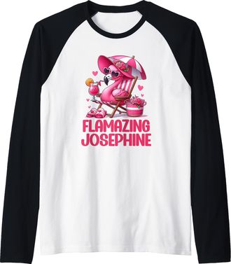 BDAZ Atemberaubender tropischer Strandausflug von Josephine Pink Flamingo Raglan