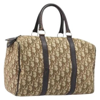 Dior Pre-owned Toile sacs-dior - Femme - Pre-owned - Brun - Taille: ONE Size