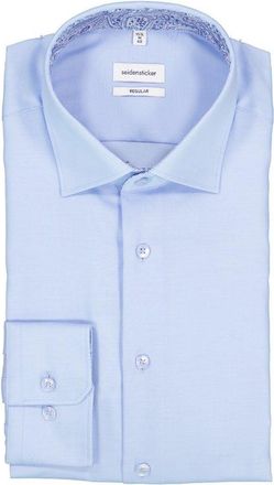 Seidensticker Seidensticker Herren Hemd blau Baumwolle