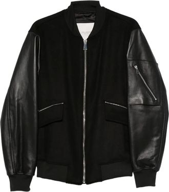 Yes London panelled zip-up jacket - Noir