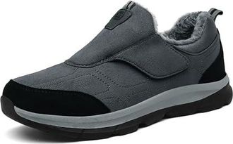 Generic Chaussures de Marche Hiver pour Hommes Extra Larges Confortables Antid&eacute;rapantes avec Semelles Int&eacute;rieures Rembourr&eacute;es (Grey, 40)