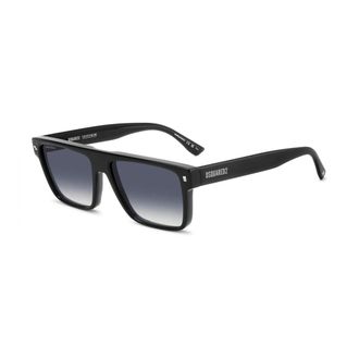 Dsquared2 Lunettes de soleil rectangulaires audacieuses &agrave; d&eacute;grad&eacute; - Homme - Accessoires - Noir - Taille: 57 MM