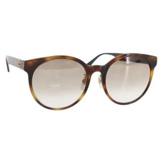 Gucci Lunettes de soleil en plastique Pre-owned - Femme - Pre-owned - Vert - Taille: ONE Size