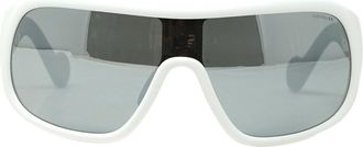 Moncler ML0048 23C 00 Wei&szlig;e Sonnenbrille