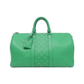 Louis Vuitton Sac de voyage Keepall Bandouliere Boston Taiga Rama Pre-owned - Femme - Pre-owned - Vert - Taille: ONE Size