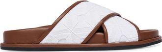 Max Mara Pantoletten Max Mara Beachwear Peonie 2616521019650 Wei&szlig;