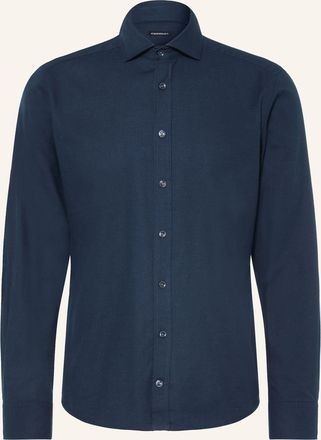 Strokesman's Strokesmans Flanellhemd Regular Fit blau