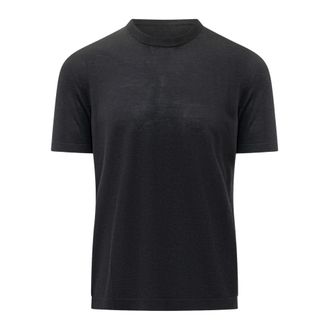 Ermenegildo Zegna Kurzarm-T-Shirt - - Knitwear - Herren - Schwarzk - XL