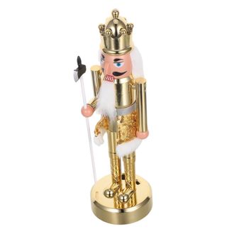 Cabilock Nussknacker-Soldat-weihnachtsdekor Traditionelle Bemalte Figur Aus PVC F&uuml;r Kaminsims Regal Display Feierliche Dekoration
