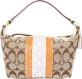 Coach Crossbody Bags - Coach Twin Monogram Mini Handbag - Gr. unisize - in Braun - f&uuml;r Damen