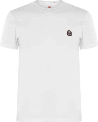 Parajumpers Homme, Tops, Blanc, Taille: XL Patch Tee