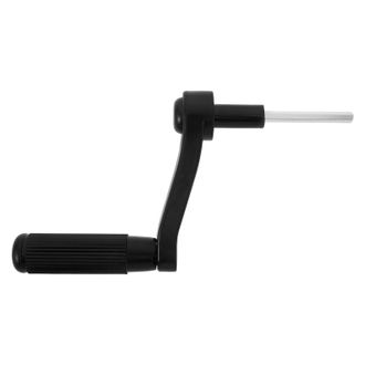 Lurrose H&ouml;henverstellbarer Schreibtischgriff mit Klappbarem Kurbelmechanismus Kunststoff Eisen Schwarz Manuelle Handkurbel f&uuml;r Schreibtische Platzsparend und 