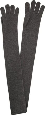 Max Mara unisex, Accessoires, Gris, Taille: ONE Size Long Cashmere Glove