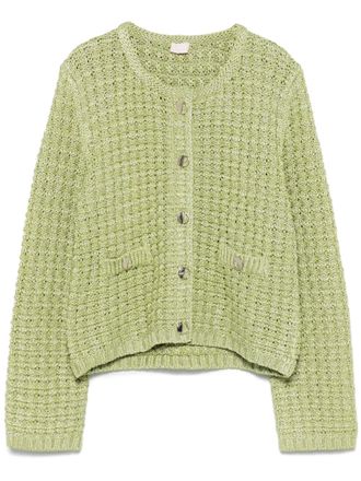 Liu Jo Jacke aus Boucl&eacute; - Gr&uuml;n