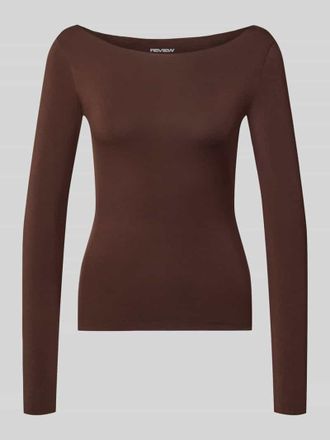 Review Slim Fit Langarmshirt U-Boot-Ausschnitt