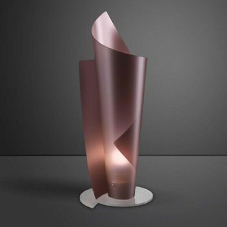 Linea Zero Linea Zero - Lampe de table en Polilux vela Rosa diam&egrave;tre 27 x h70 cm