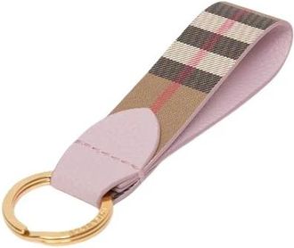Burberry Canvas Check Schl&uuml;sselanh&auml;nger Halter - - Accessories - Damen - Rosa - ONE SIZE