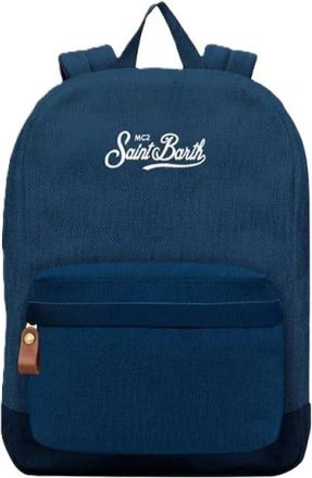 MC2 Saint Barth Femme, Sacs, Bleu, Taille: ONE Size Canvas Backpack