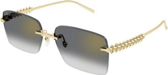 Cartier Ct0545S 001 Sonnenbrillen - - Accessories - Damen - Gelb - 58 MM