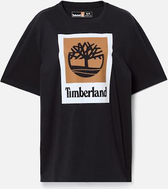 Timberland Oversize T-Shirt f&uuml;r Damen in Schwarz, Damen, Schwarz, Gr&ouml;&szlig;e