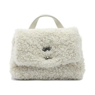Zanellato Femme, Sacs, Blanc, Taille: ONE Size Shearling Top Handle Bag