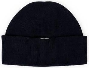A|X Armani Exchange Bonnet &agrave; large revers en laine vierge et coton m&eacute;lang&eacute;s