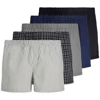 Jack & Jones Jacmilano Woven Boxers 5 Pack Pls Sn