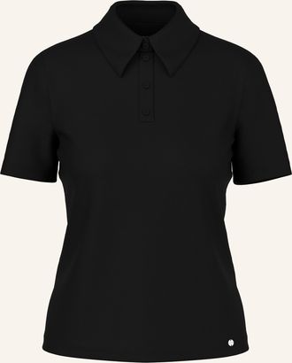 Marc Cain Jersey-Poloshirt schwarz