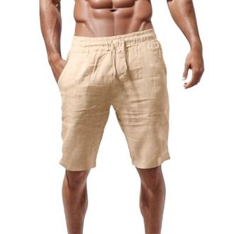 Generic Short d&eacute;t&eacute; d&eacute;contract&eacute; pour homme solide et short pour homme, kaki, 4XL