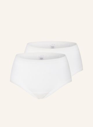 CALIDA Calida 2er-Pack Taillenslips Iconics weiss