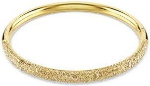 Swarovski bracelet-jonc, de la collection Sublima, à moitié pavé de cristaux Zirconia ton or de tailles variées, et un placage de ton or, taille S