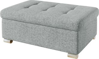 Mirjan24 Hocker Niko gro&szlig; Sitzhocker Polsterhocker Sitzbank Fu&szlig;bank Pouf Farbauswahl (Corbett 82)